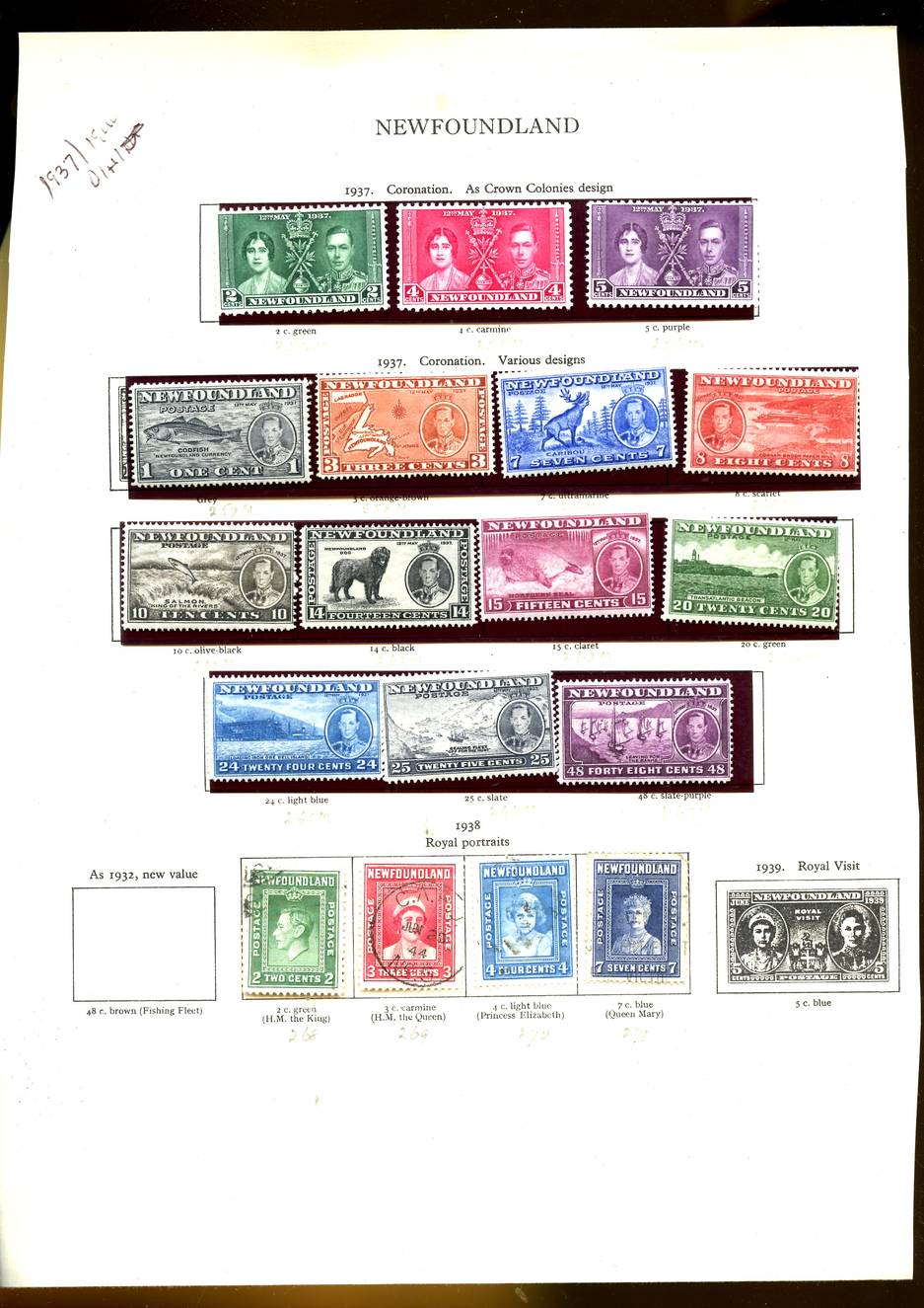 Provinces : 9849629 NF 1937/1941 FVF U H