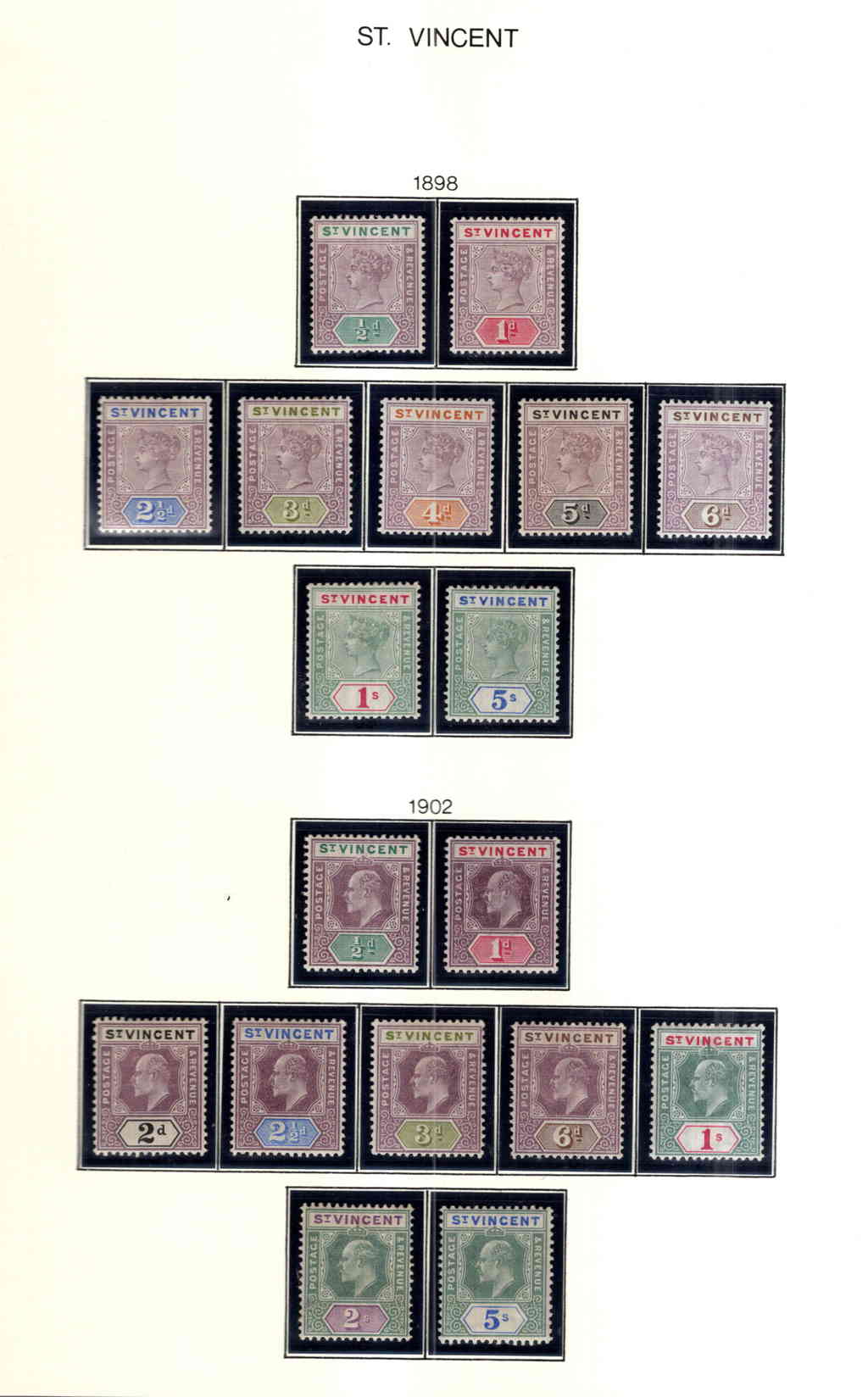British Africa : 9853274 St Vincent Sc 62-79 2x Amazing Sets OG to 5 ...