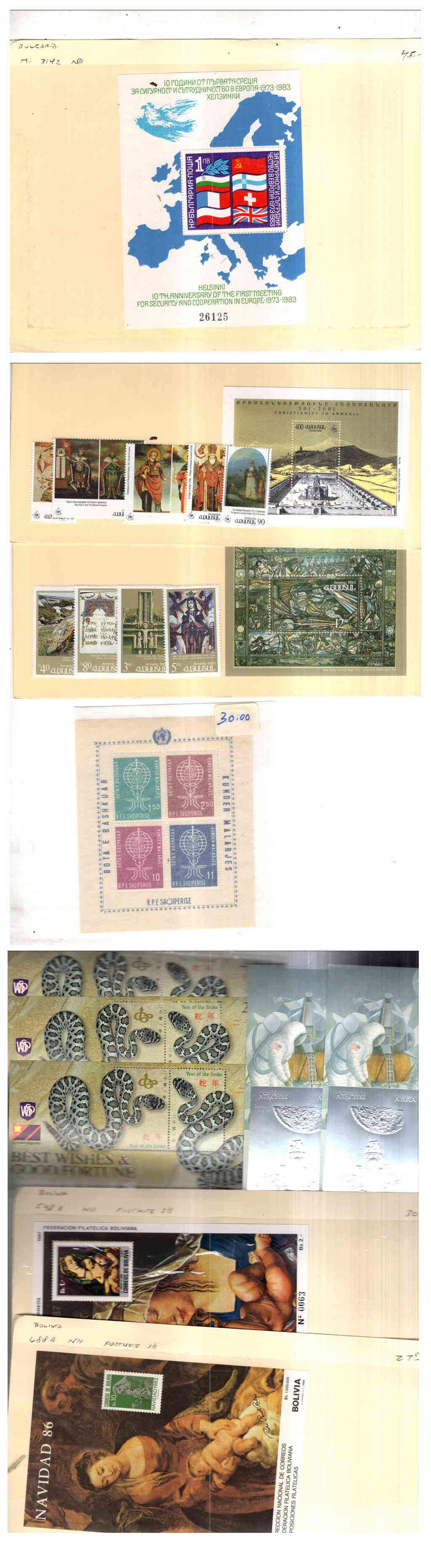 Collections, Lots : 9854940 World Sheets Specials