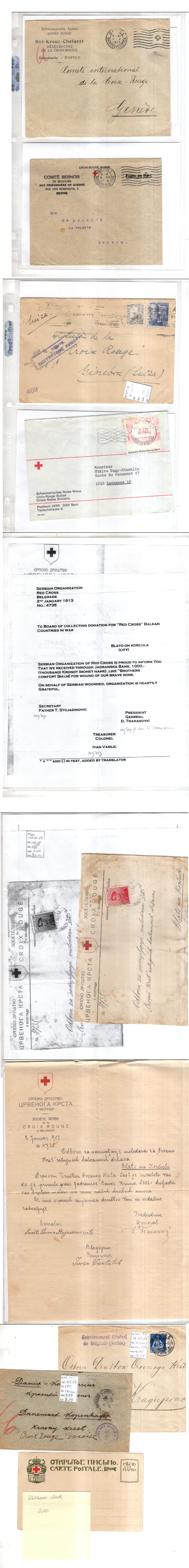 Philatelic Covers : 9857737 World Scarce RED CROSS COVERS/CARDS