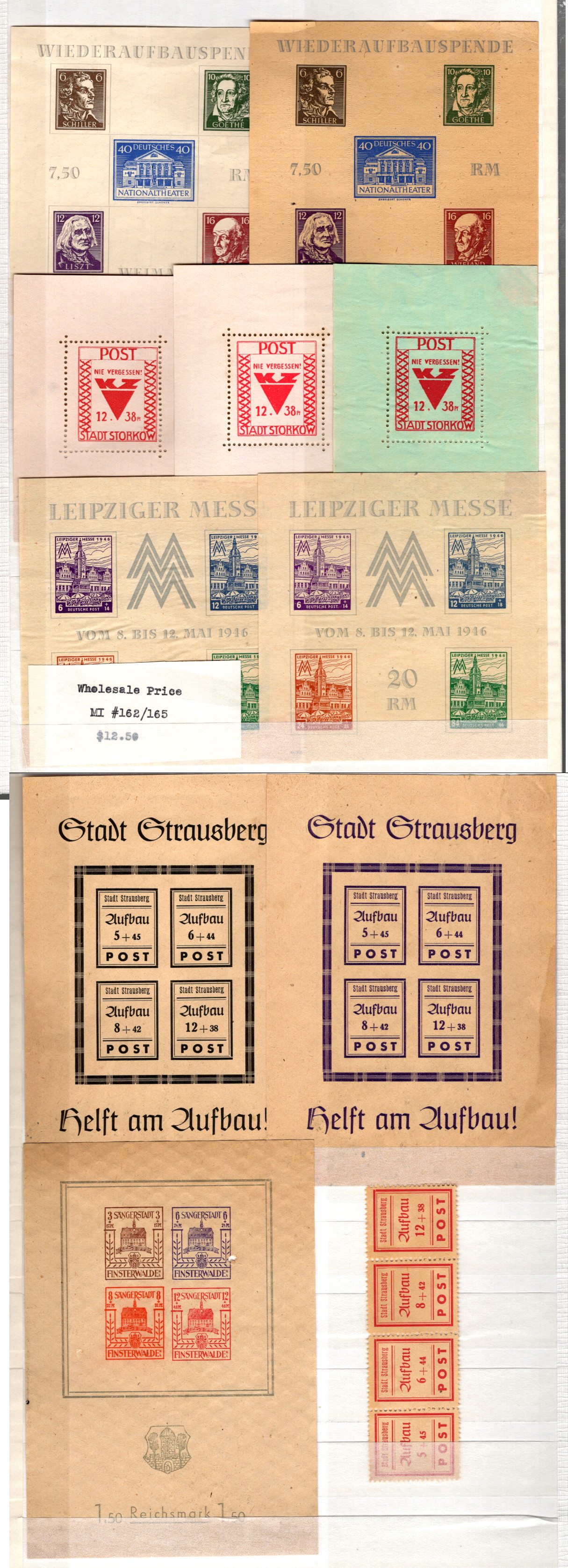 Germany & Area : 9898297 Germany Occ Sheets WOW! HiCV NH/Un HiCV