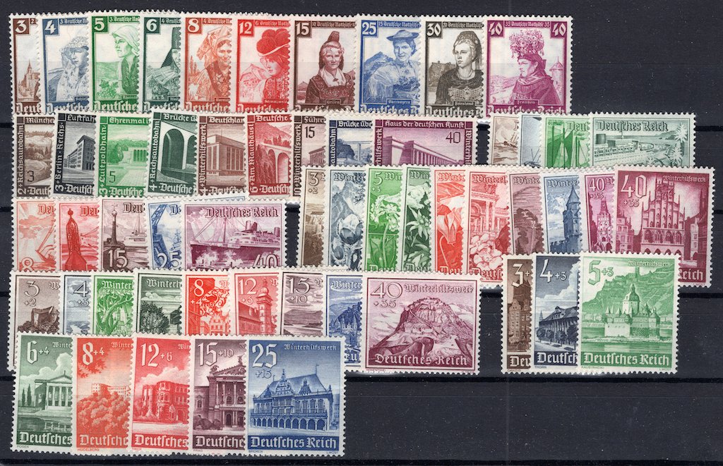 Germany : German Empire: Mint Sets Nothilfe / WHW 1935/1940