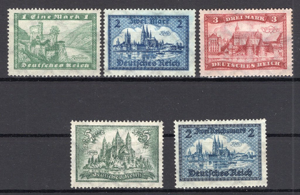 Germany : German Empire: 1924/1930 Mint Definitives Buildings