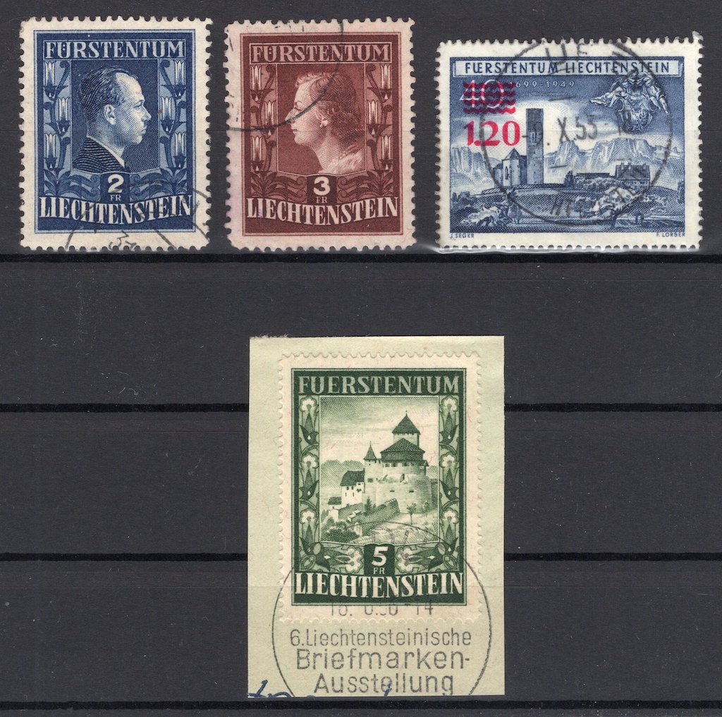Liechtenstein : Liechtenstein: Lot Better Old Definitive Stamps Used
