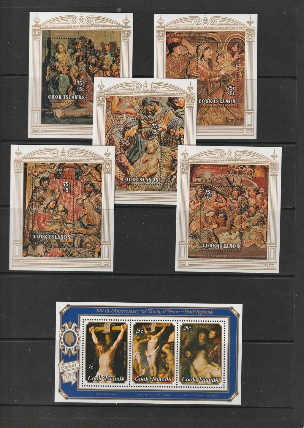 British Oceania : COOK ISLANDS SHEETS 8 SETS MNH/MH LOOK