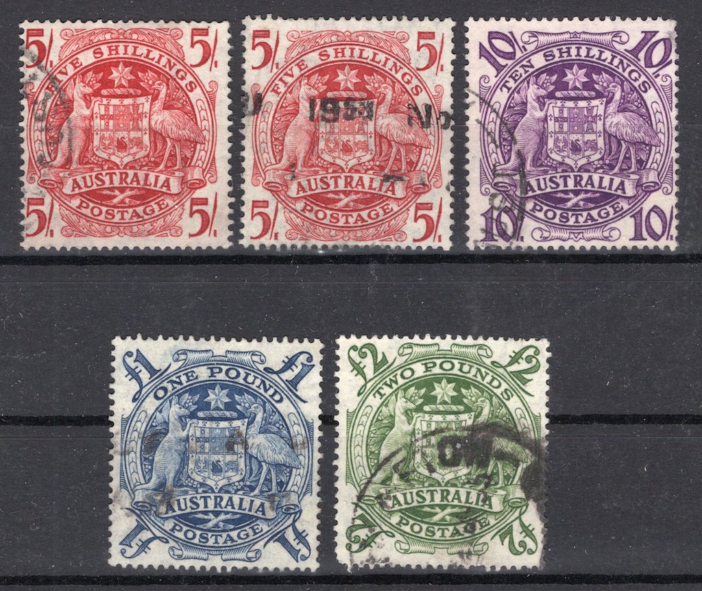 Collections, Lots : Australia: 1948 Better Used High Values