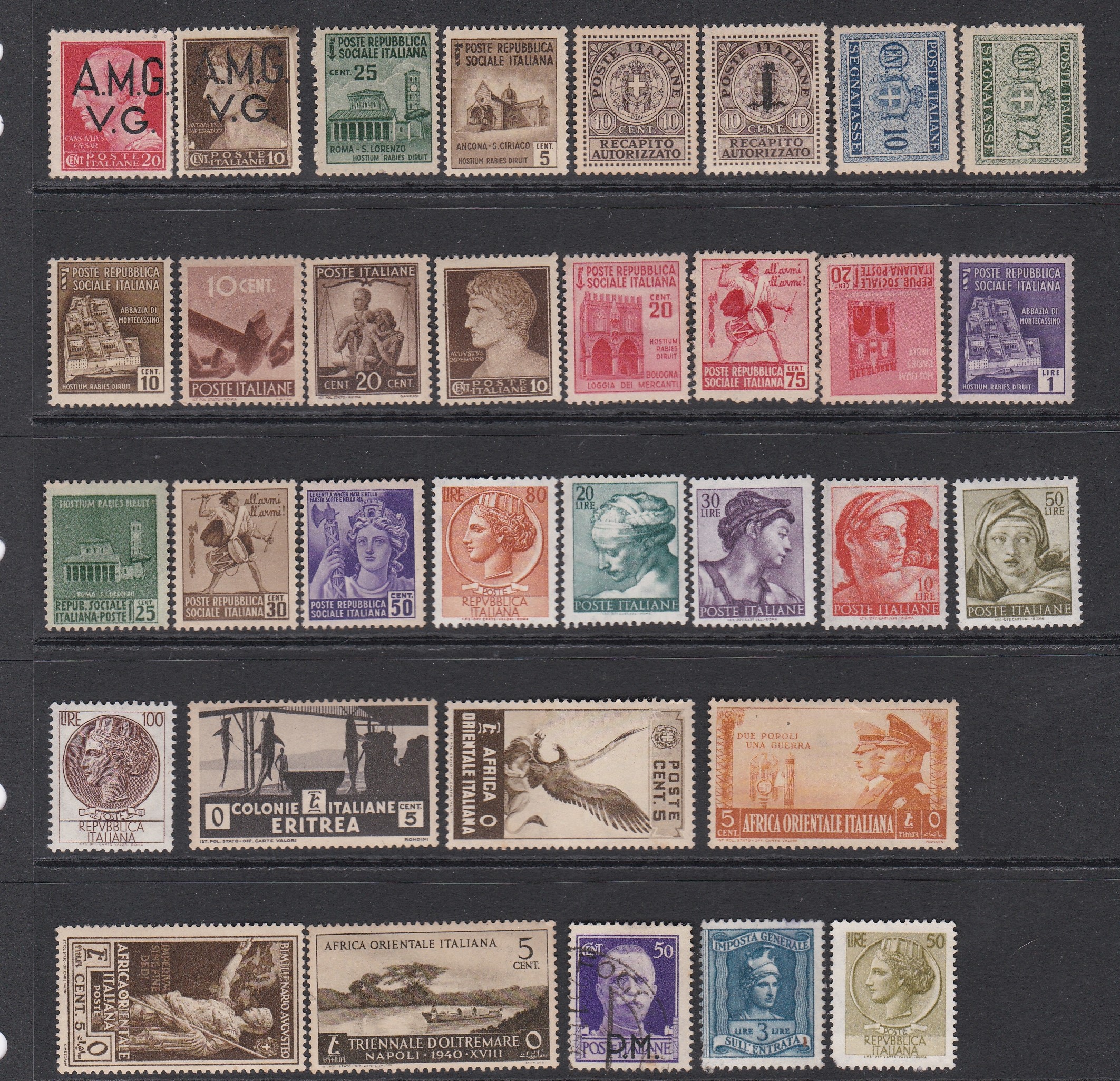 Italy : 10540/ Italy Mint Unused Collection 33 Items Good Colours
