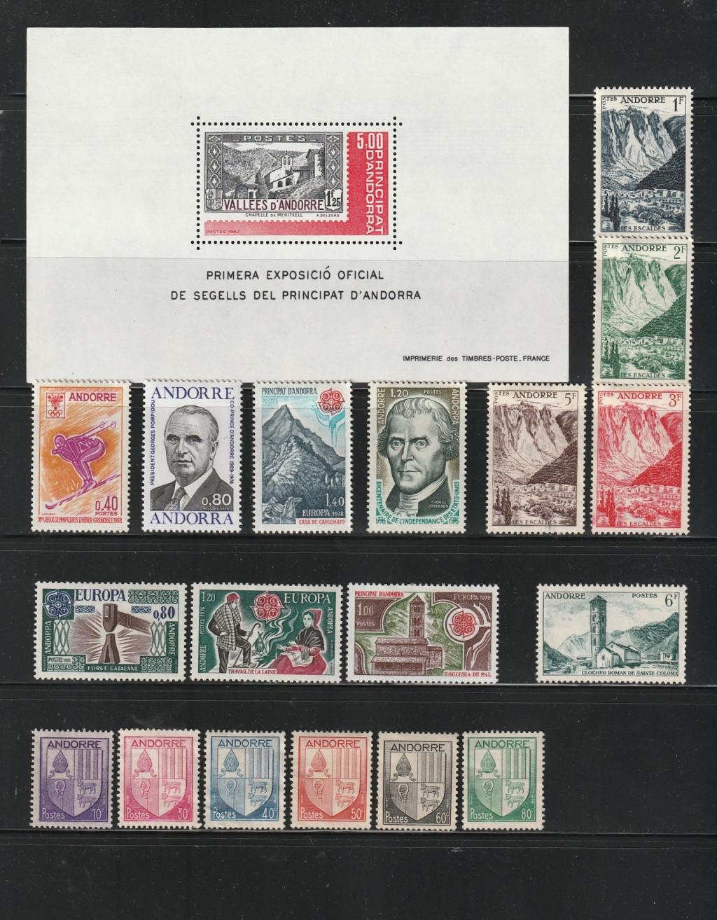 Other : FRENCH ANDORRA COLLECTION MNH/MH/USED